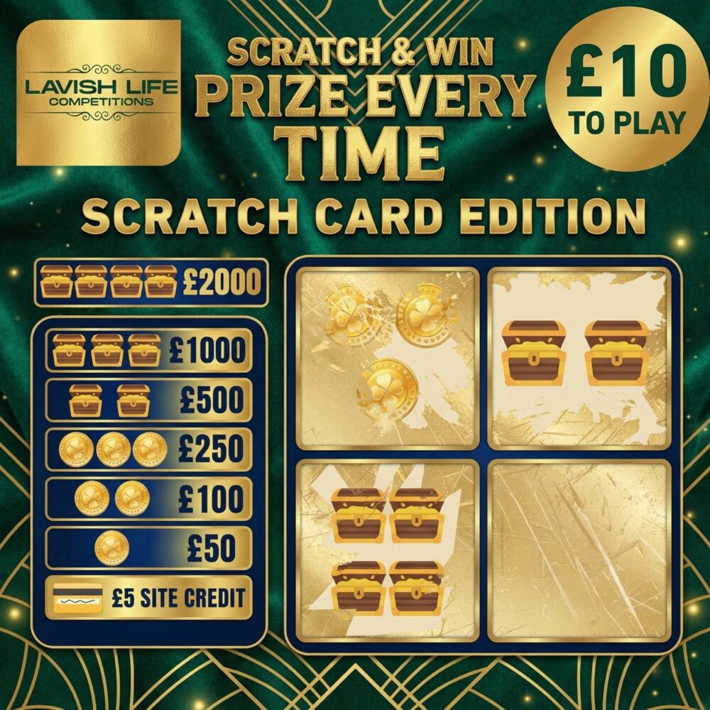 PRIZE EVERYTIME SCRATCH CARD : WIN UP TO £2,000 INSTANTLY - £1K END ...