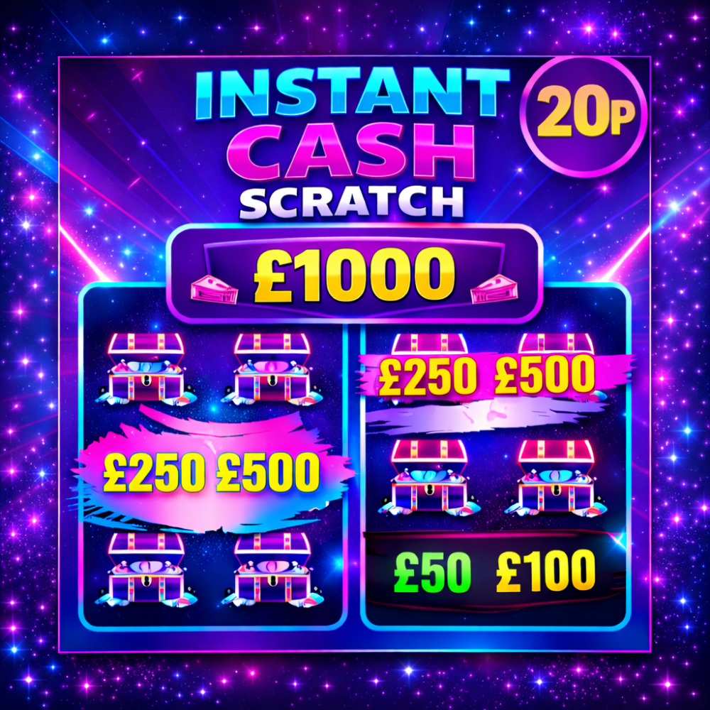 INSTANT CASH SCRATCH - WIN UP TO £1000 INSTANTLY + £500 END PRIZE!#42 ...